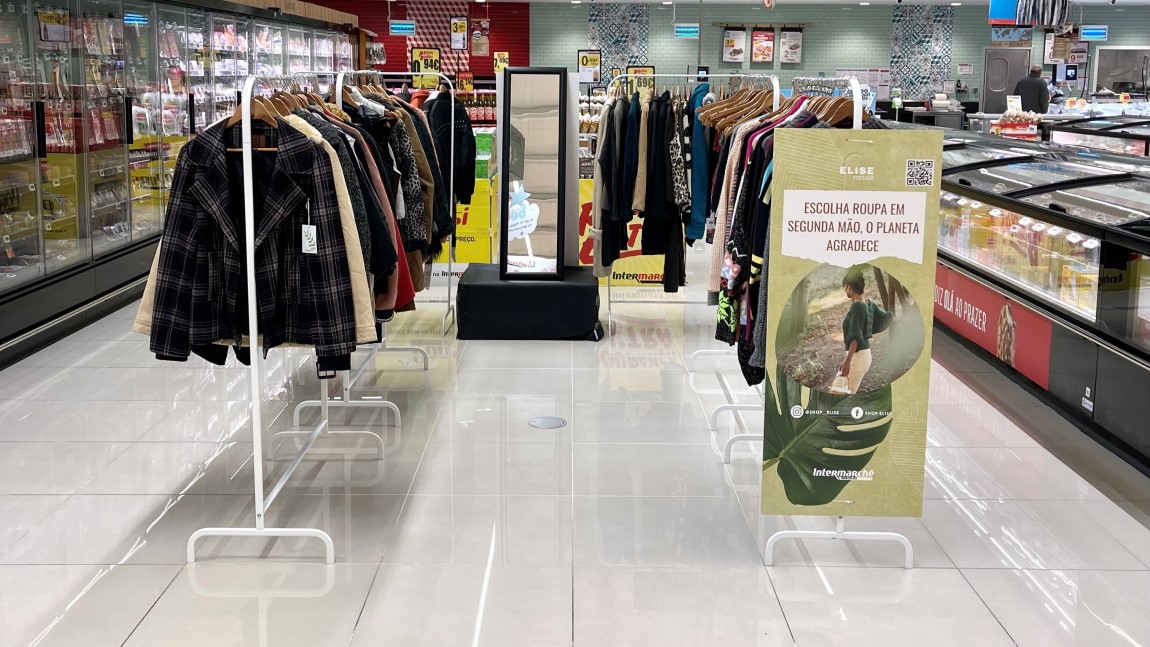 Intermarché de Barcelos recebe espaço de roupa em segunda mão
